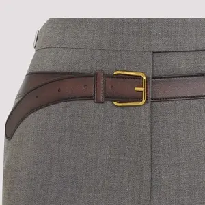 Prada Belt-detailed Pleated Trousers