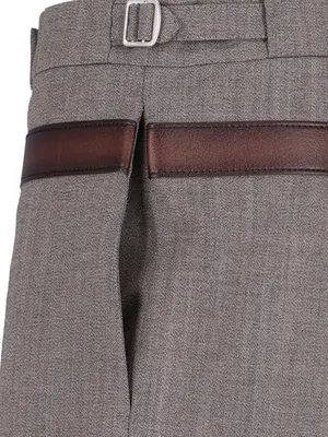 Prada Belt-detailed Pleated Trousers