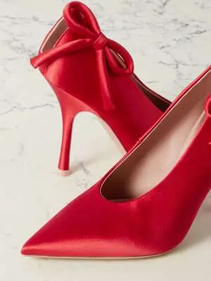 Valentino Garavani Satin Bow Stiletto Heels