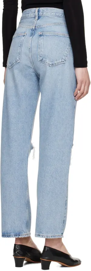 AGOLDE Ripped Light Wash Jeans