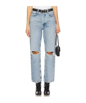 AGOLDE Ripped Light Wash Jeans