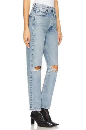 AGOLDE Ripped Light Wash Jeans