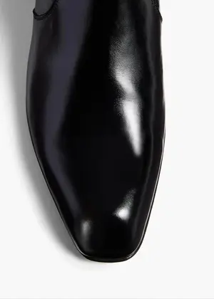 Khaite Colt Zip Square Toe Boots