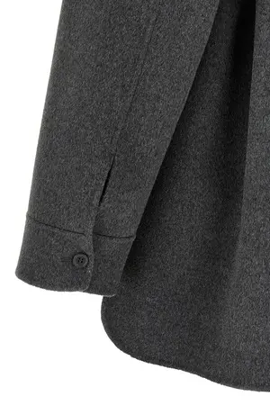 Max Mara Crewneck Button-up Coat