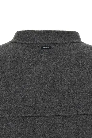 Max Mara Crewneck Button-up Coat