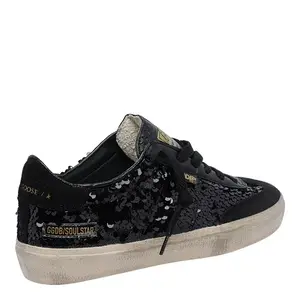GOLDEN GOOSE Soul Star Sequin Sneakers - Black