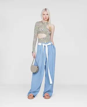 Stella McCartney Printed One-sleeve Top