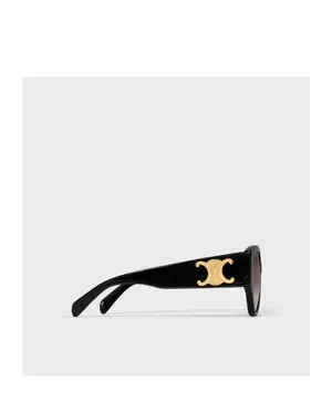 Celine Triomphe Xl 03 Acetate Sunglasses - Black