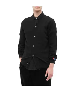 Play Comme Des Garcon Long-sleeved Knitted Cardigan