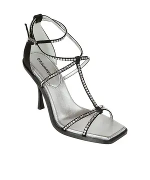 Dsquared2 Embellished Open Toe Stiletto Sandals