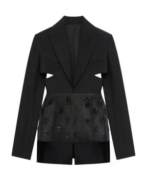 Givenchy Embellished-hem Tailored Blazer