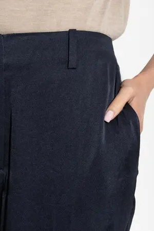Theory Straight Leg Pleated Trousers