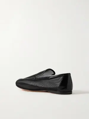Khaite Round-toe Mesh Loafers - Black