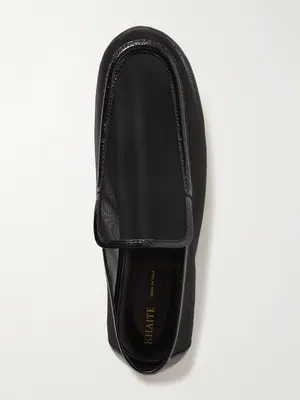 Khaite Round-toe Mesh Loafers - Black