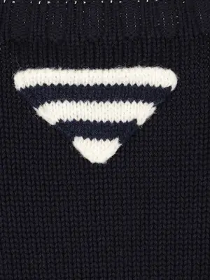 Prada Boat Neck Ribbed Jumper