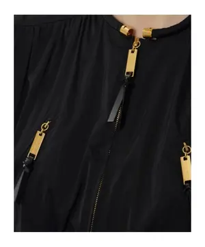 Elisabetta Franchi Zip-up Crewneck Bomber Jacket