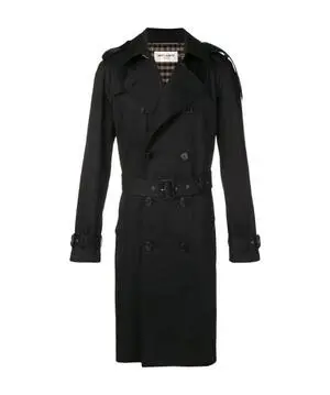 Saint Laurent Classic Trench Coat - Black