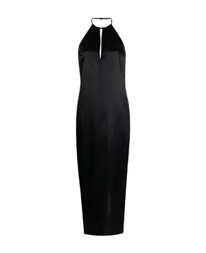 Acne Studios Keyhole-neck Open-back Maxi Dress - Black