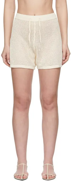 Nanushka Crochet Drawstring Shorts