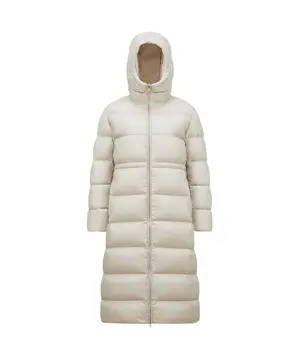 Moncler Moncler Boulogne Zip-Up Padded Jacket Beige