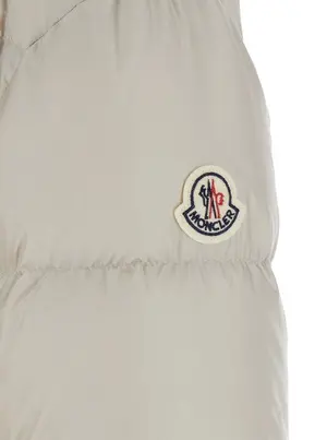 Moncler Boulogne Zip-up Padded Jacket - Beige