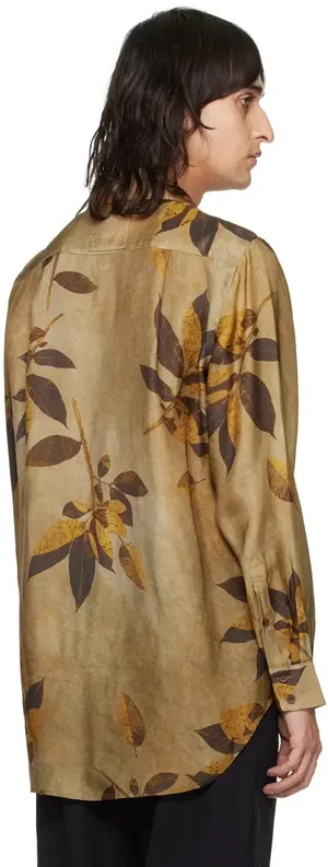 UMA WANG Printed Shirt - Brown