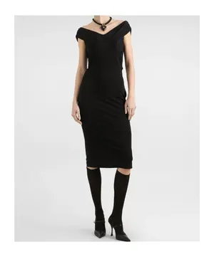 Dolce & Gabbana Off-the-shoulder Midi Dress