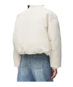 Loewe Puffer Jacket With Removable Wool Collar