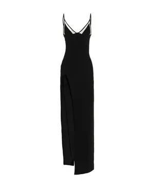 David Koma Slit Leg Panelled Dress