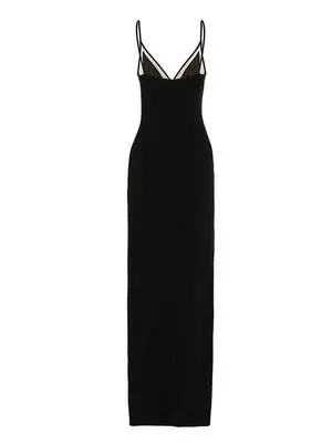 David Koma Slit Leg Panelled Dress