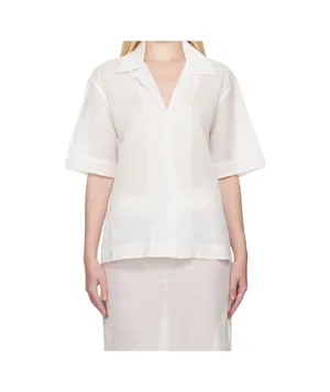 RÓHE Semi-sheer Organza Embroidered Shirt