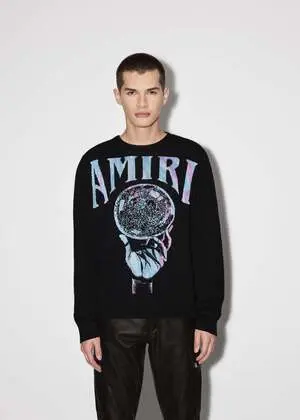 Amiri Logo-print Crew Neck Jumper