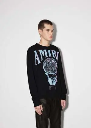 Amiri Logo-print Crew Neck Jumper