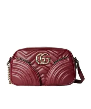 Gucci Gg Marmont Small Shoulder Bag - Red