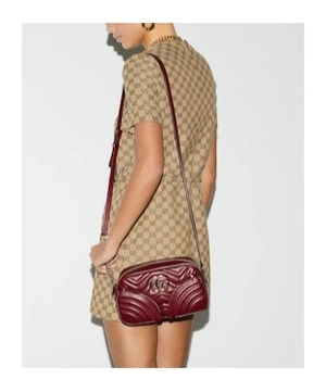 Gucci Gg Marmont Small Shoulder Bag - Red