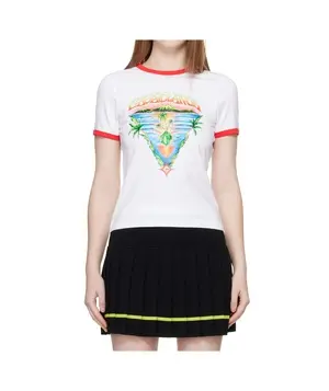 Casablanca Crewneck Printed T-shirt - Multicolor