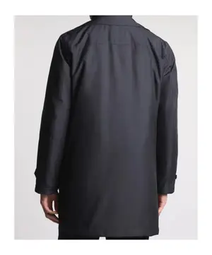 FAY Technical Poplin Raincoat - Blue