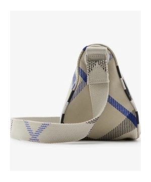 Burberry Small Shield Check Messenger Bag