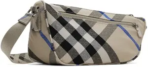 Burberry Small Shield Check Messenger Bag