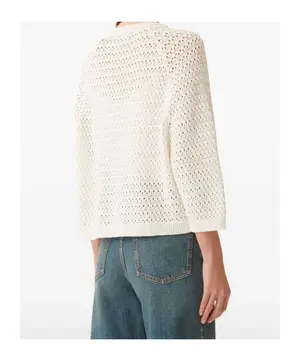 Fabiana Filippi Open-knit Cardigan With Sequins