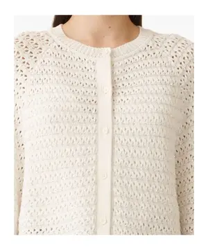 Fabiana Filippi Open-knit Cardigan With Sequins