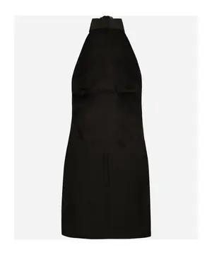 Dolce & Gabbana Floral Detail Halterneck Mini Dress