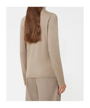 Max Mara Meana Turtleneck Knitted Jumper - Beige