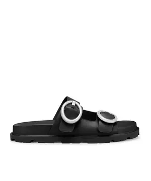 STUART WEITZMAN Benni Sport Slide With Oversized Buckle And Thick Sole