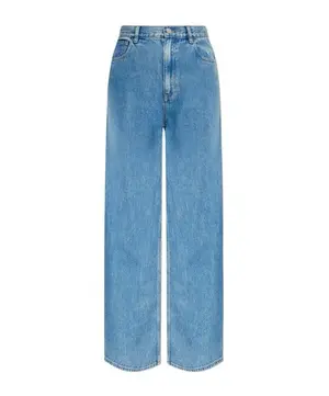 Theory Straight-leg Mid-rise Jeans - Blue