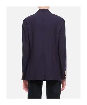 Polo Ralph Lauren Double-breasted Crepe Blazer - Black