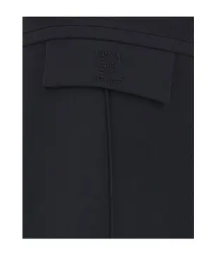 Elisabetta Franchi Logo Embroidered High Waist Straight Leg Pants - Black