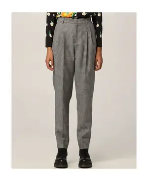 Red Valentino Houndstooth Pleated Trousers