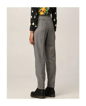 Red Valentino Houndstooth Pleated Trousers