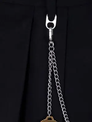 Alexander Wang Double-pleated Skirt With Raw-cut Hem